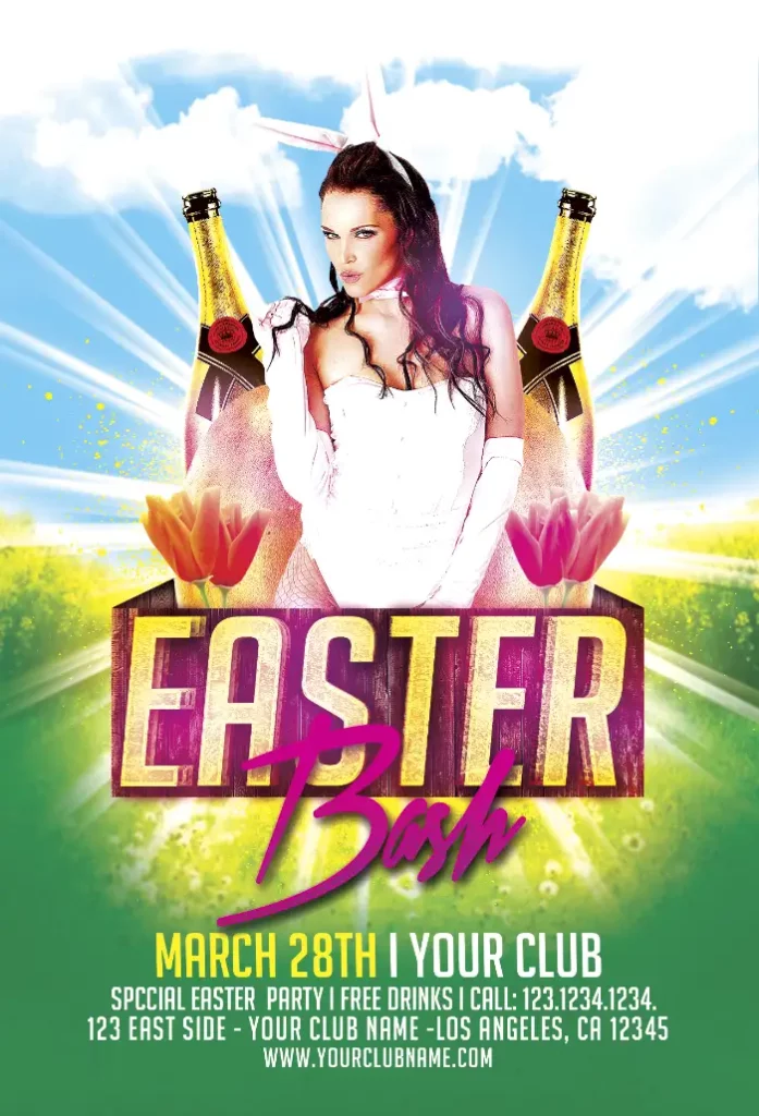 Easter Bash Flyer Template for Photoshop | Awesomeflyer.com