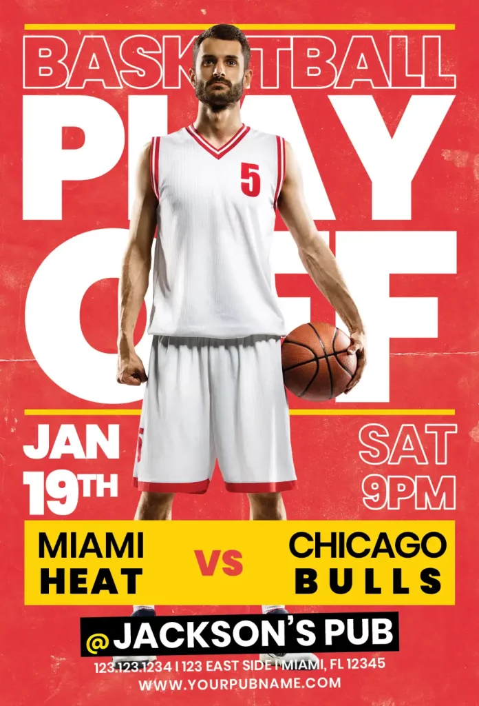 Basketball Playoffs Vol. 1 Flyer Template | Flyer for Sport Events