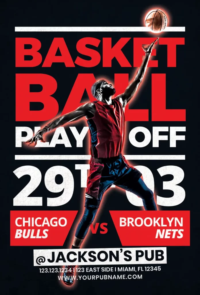Basketball Playoffs Vol. 2 Flyer Template | Flyer for Sport Events
